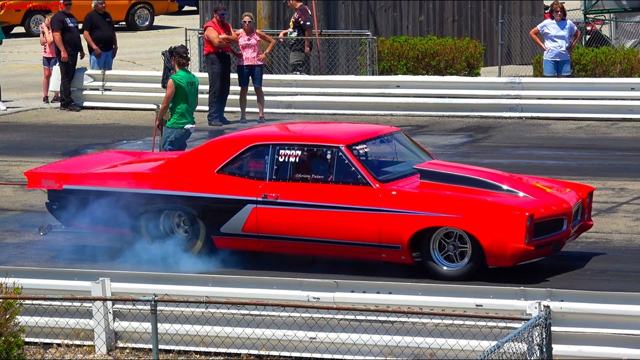 Drag Racing Pro Street Muscle Cars vs Dragsters at Cordova Dragway ...