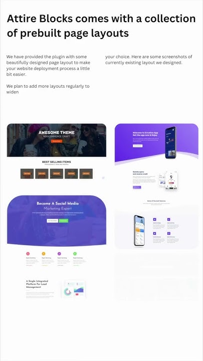 Attire blocks | Gutenberg Blocks and Page Layouts #gutenberg #wordpressthemes - YouTube