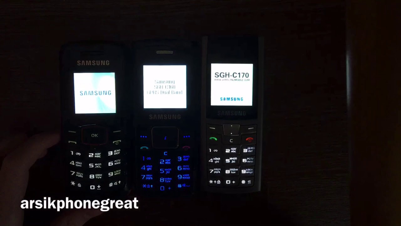 Samsung GT-E1080 vs SGH-C160 vs C170 | Speed Comparison - YouTube