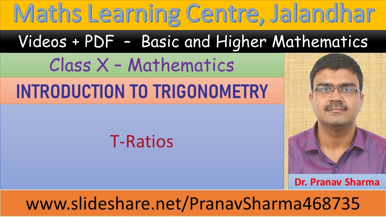 Class 10_Chapter 8_Introduction to Trigonometry (T-Ratios) Lecture 1 ...