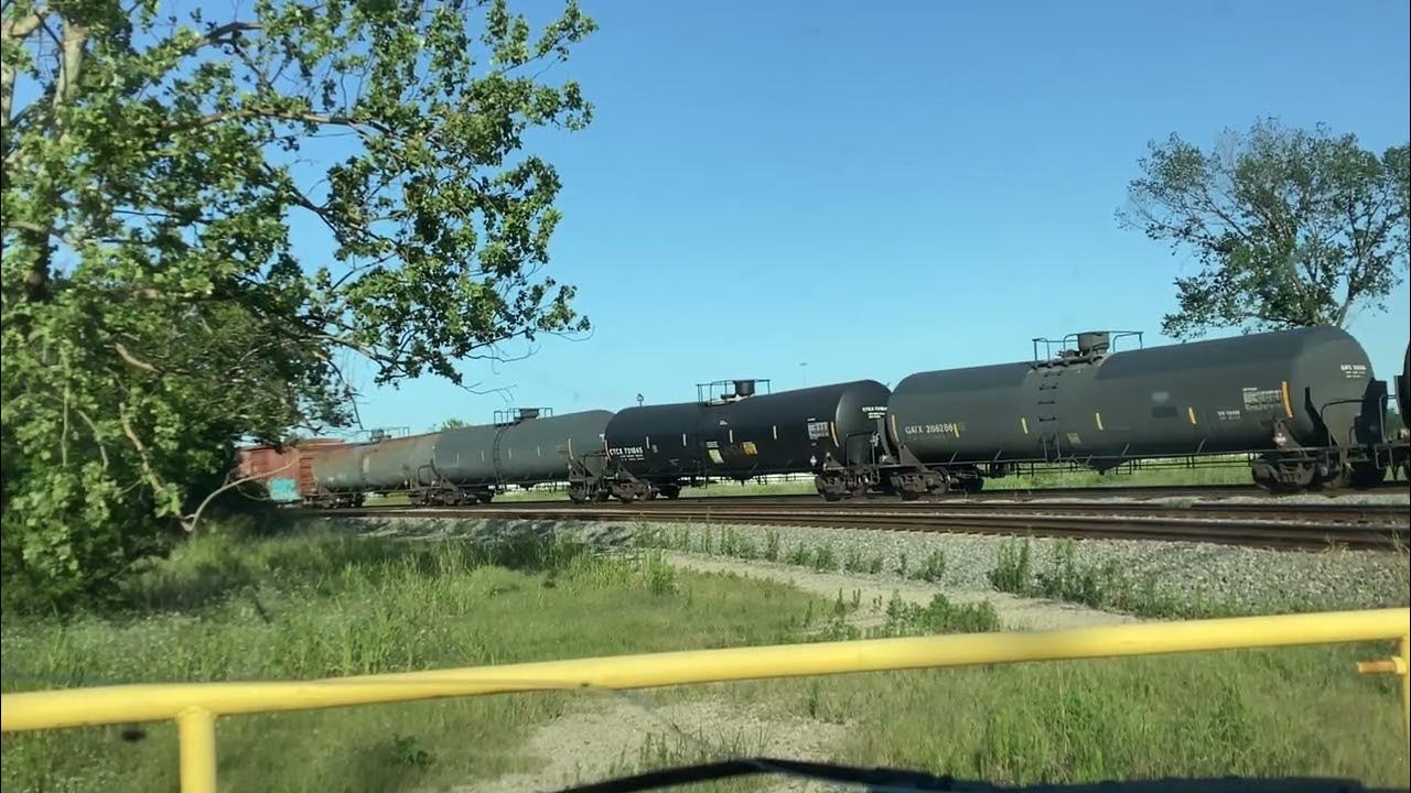 UP 8205 With New C44ACM Paint Scheme Power Leads Manifest DPU Mid/DPU Houston,Tx - YouTube