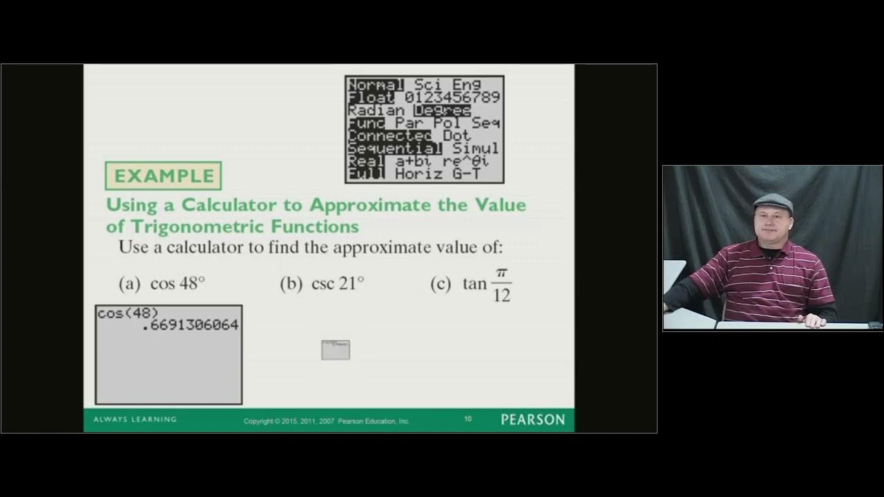 4.4 - Using a Calculator to Evaluate Trig Functions - YouTube