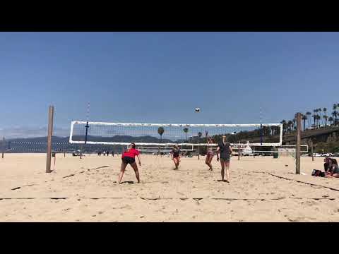 Giselle Caba (black top, orange bottoms)- BVNE Kauai Bikini @Santa Monica (5-25-2019)