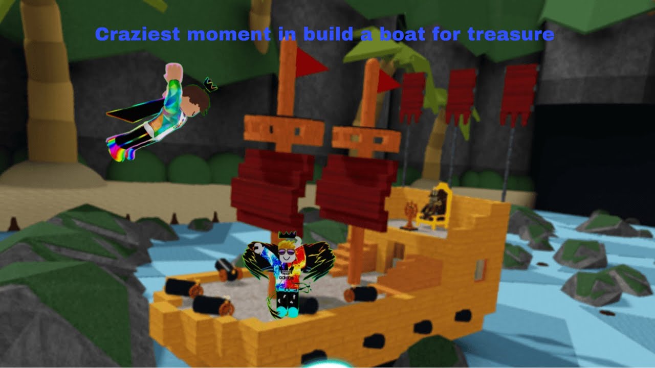Craziest moment in build a boat for treasure - YouTube