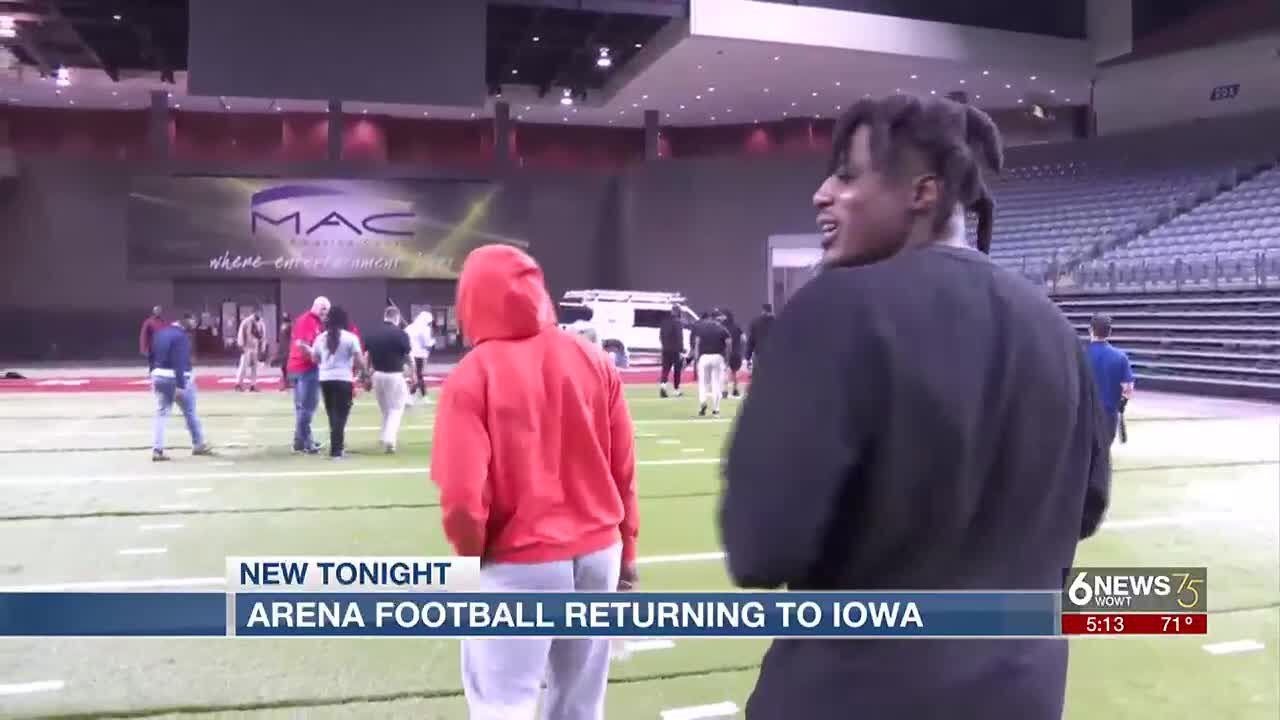 Arena Football League's Iowa Rampage set to make debut - YouTube