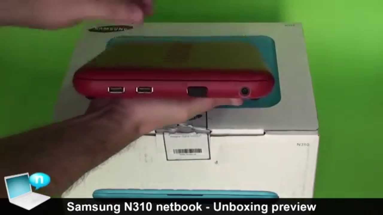 Samsung n310 netbook, unboxing e preview - YouTube