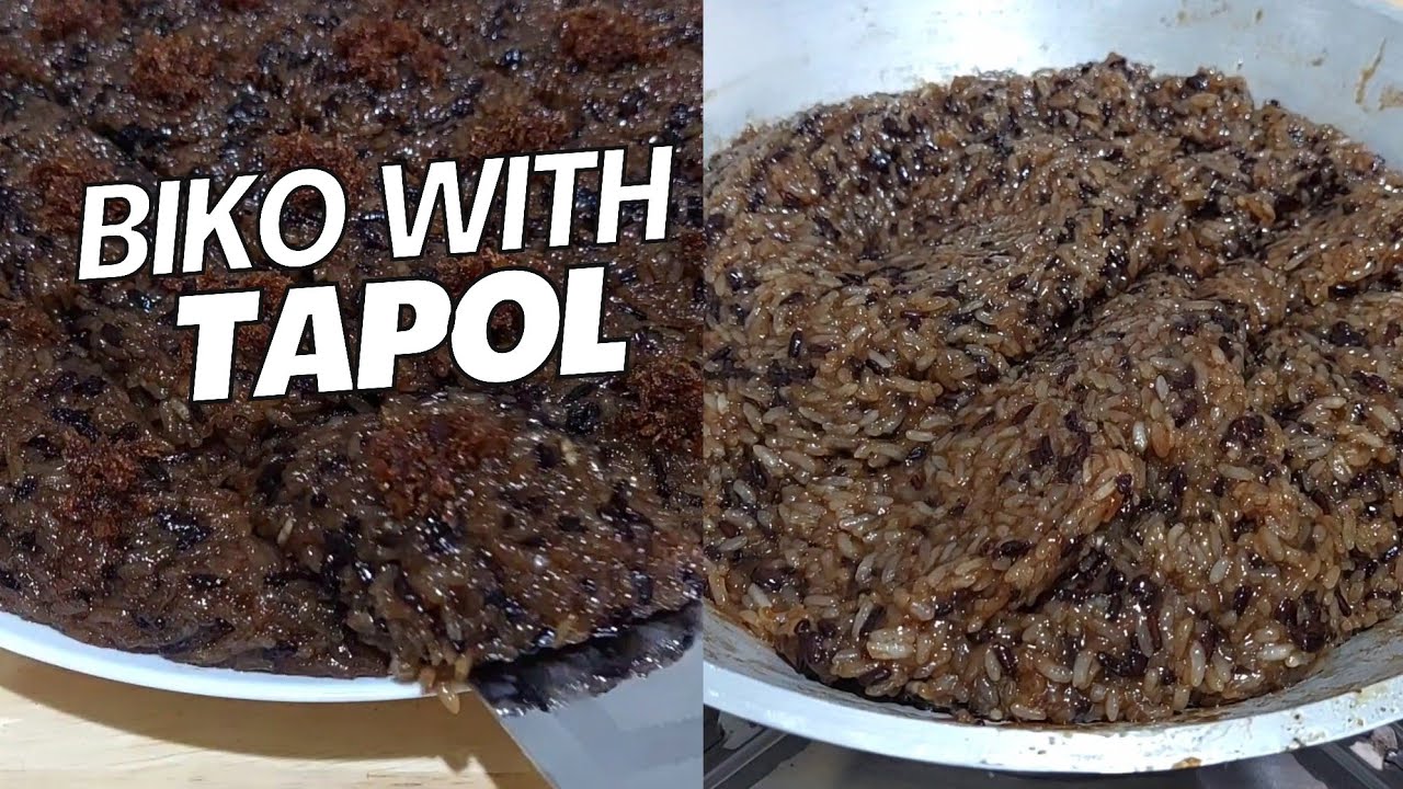 Sweet Sticky Rice 🍚 | BIKO with Tapol Delicacy ️ Easy To Make - YouTube