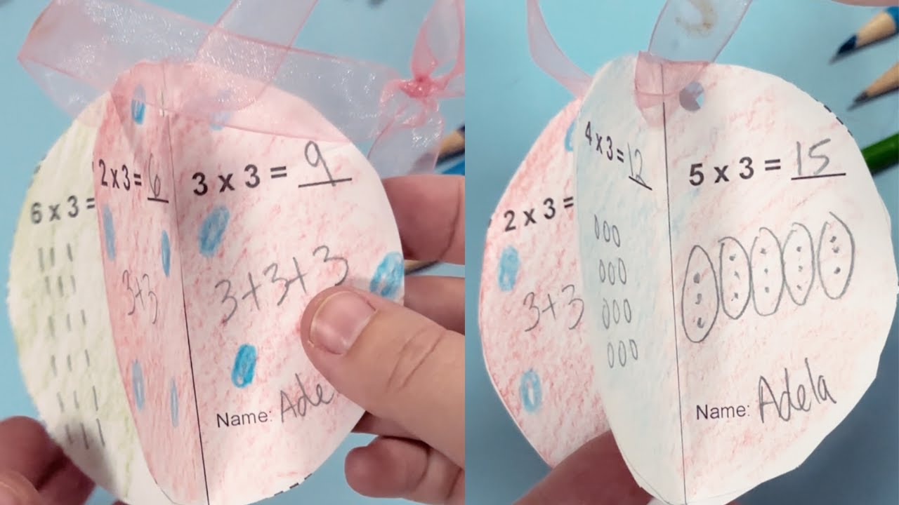 Winter or Christmas 3D Ornaments Multiplication Craft | Math Activity ...