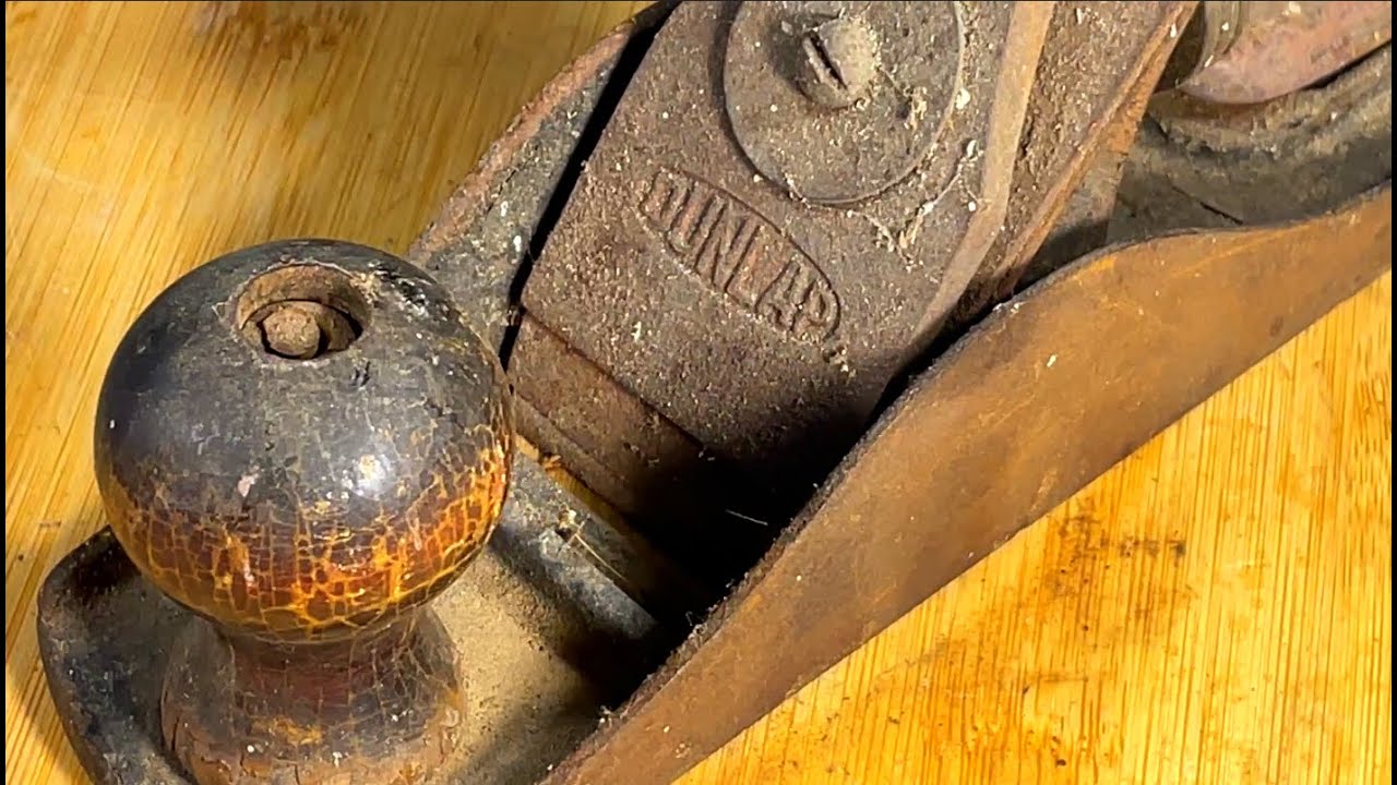 Restoring my dad's old Dunlap hand plane - YouTube