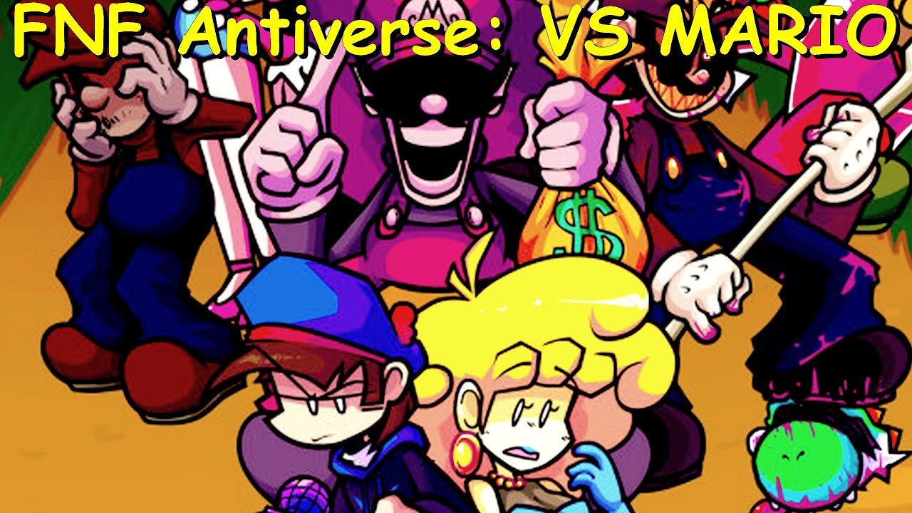 FNF Antiverse: VS MARIO Full Week [FNF Mod/HARD] @MediaGamesGuide