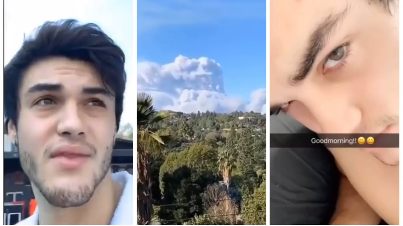 The Dolan twins see the smoke from the FIRE IN CALIFORNIA - YouTube