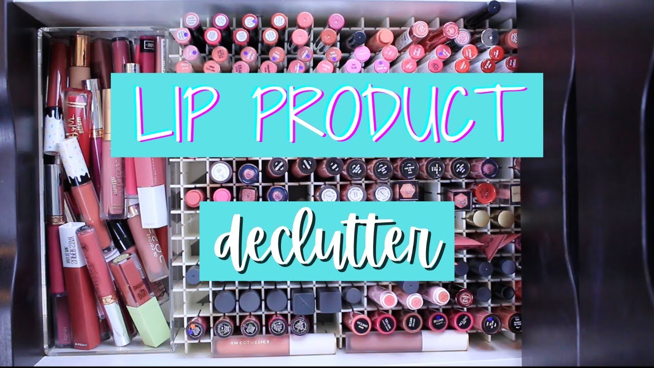 Lip Product Declutter! Liquid Lipstick, Lip Gloss, Lipstick Crayons, Colourpop, ABH, Bite Beauty ...