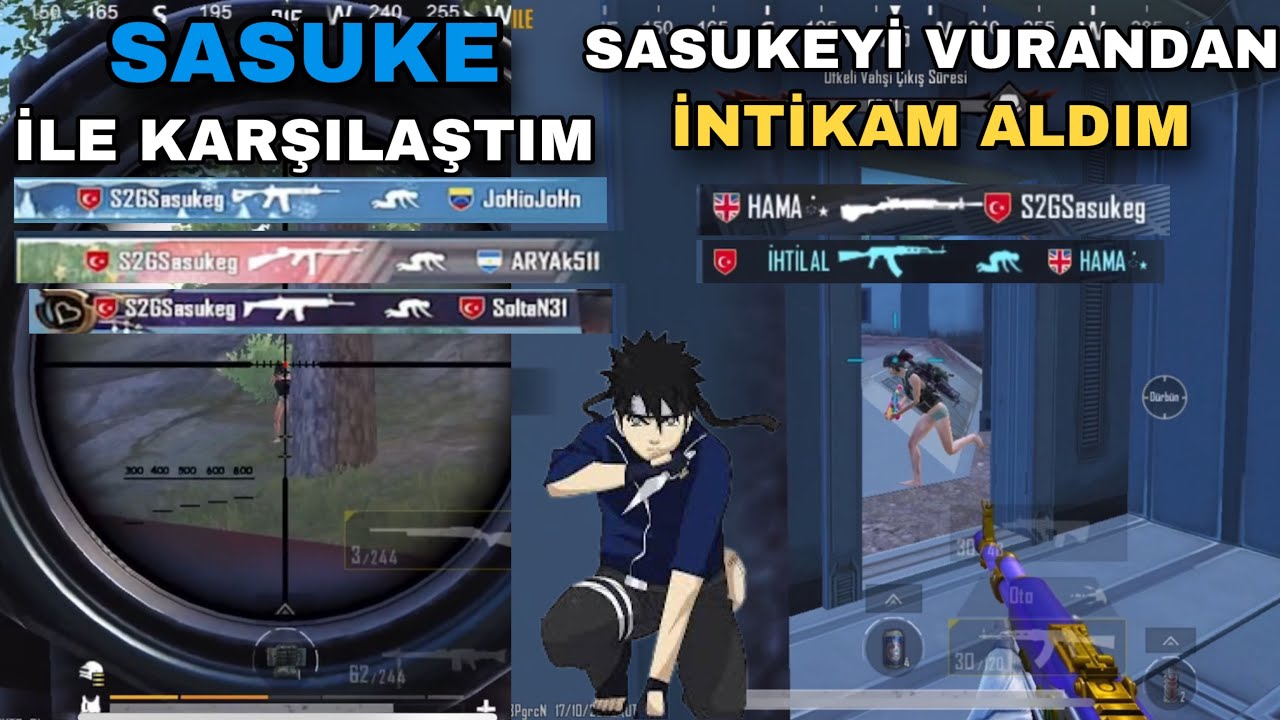 MAÇIMA SASUKE GELDİ!! - PUBG MOBİLE - YouTube