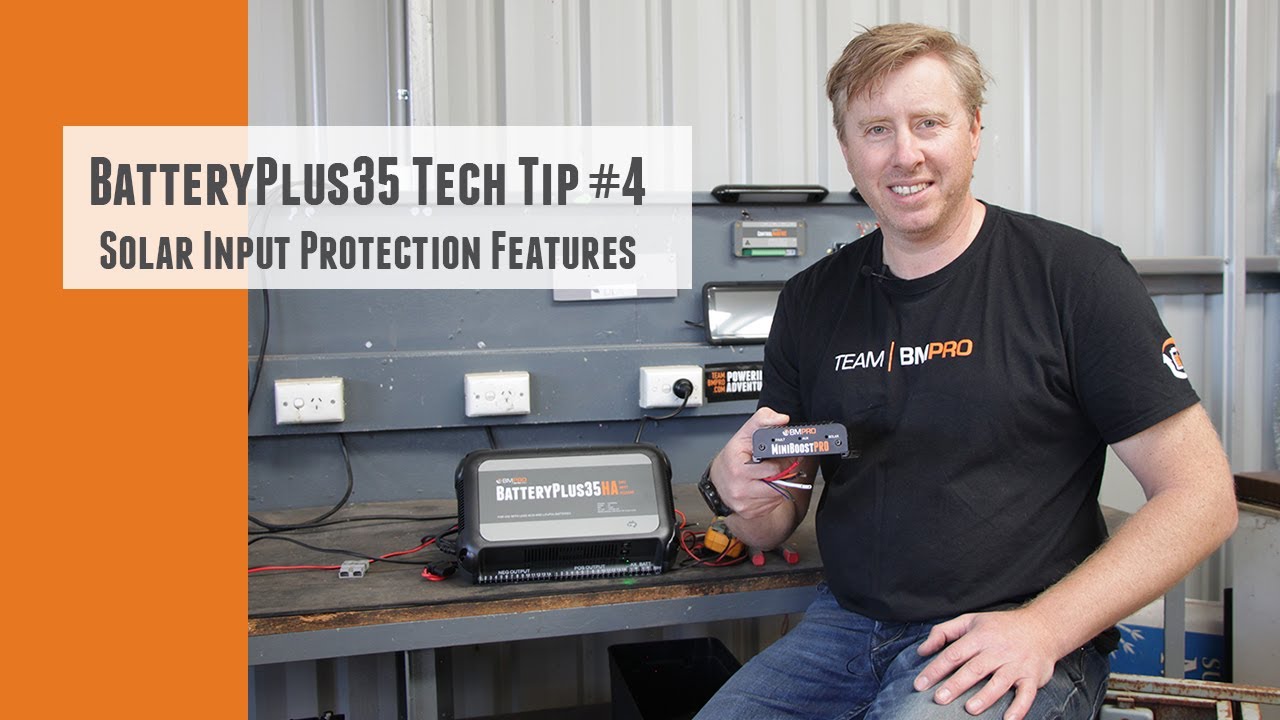 BatteryPlus35 (TechTip 4) Solar Input Protection Features - YouTube