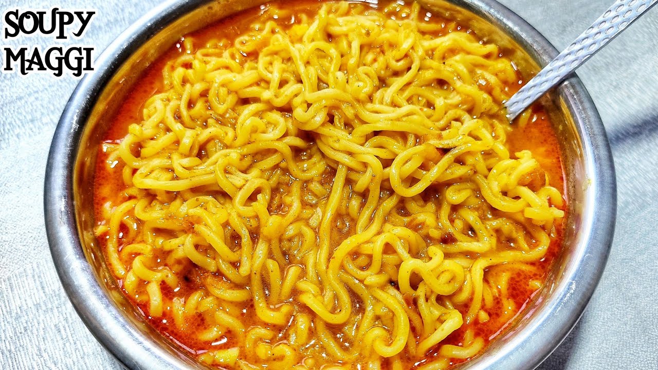 soupy masala maggi recipe 😋| how to make soupy maggi | soupy maggi ...