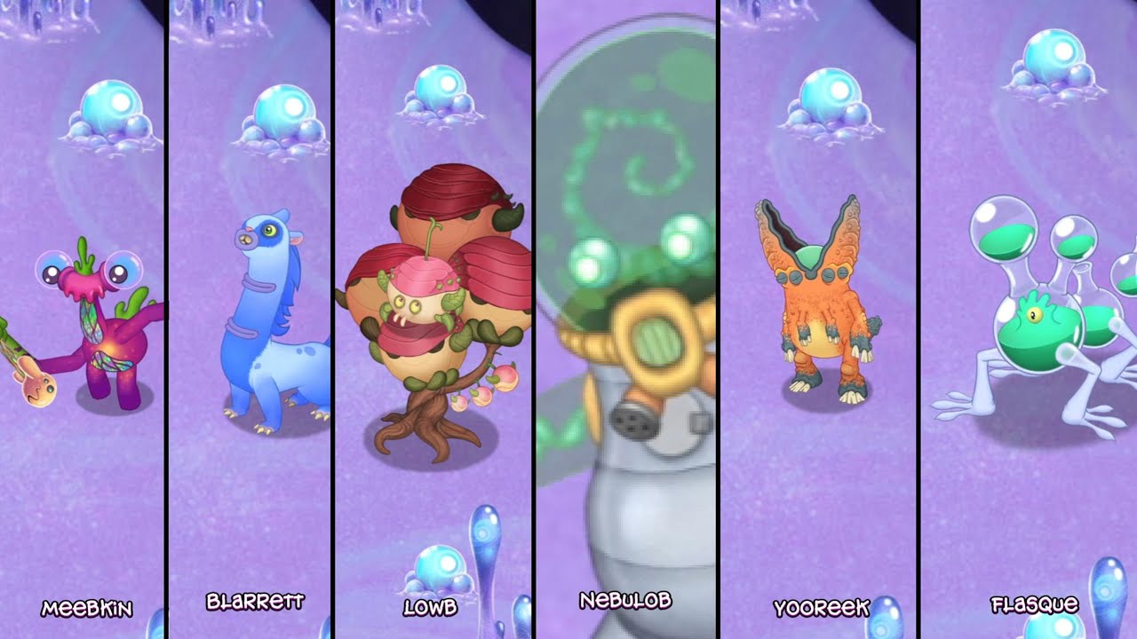 Plasma Islet but Each Monster is Zoomed in! - My Singing Monsters - YouTube