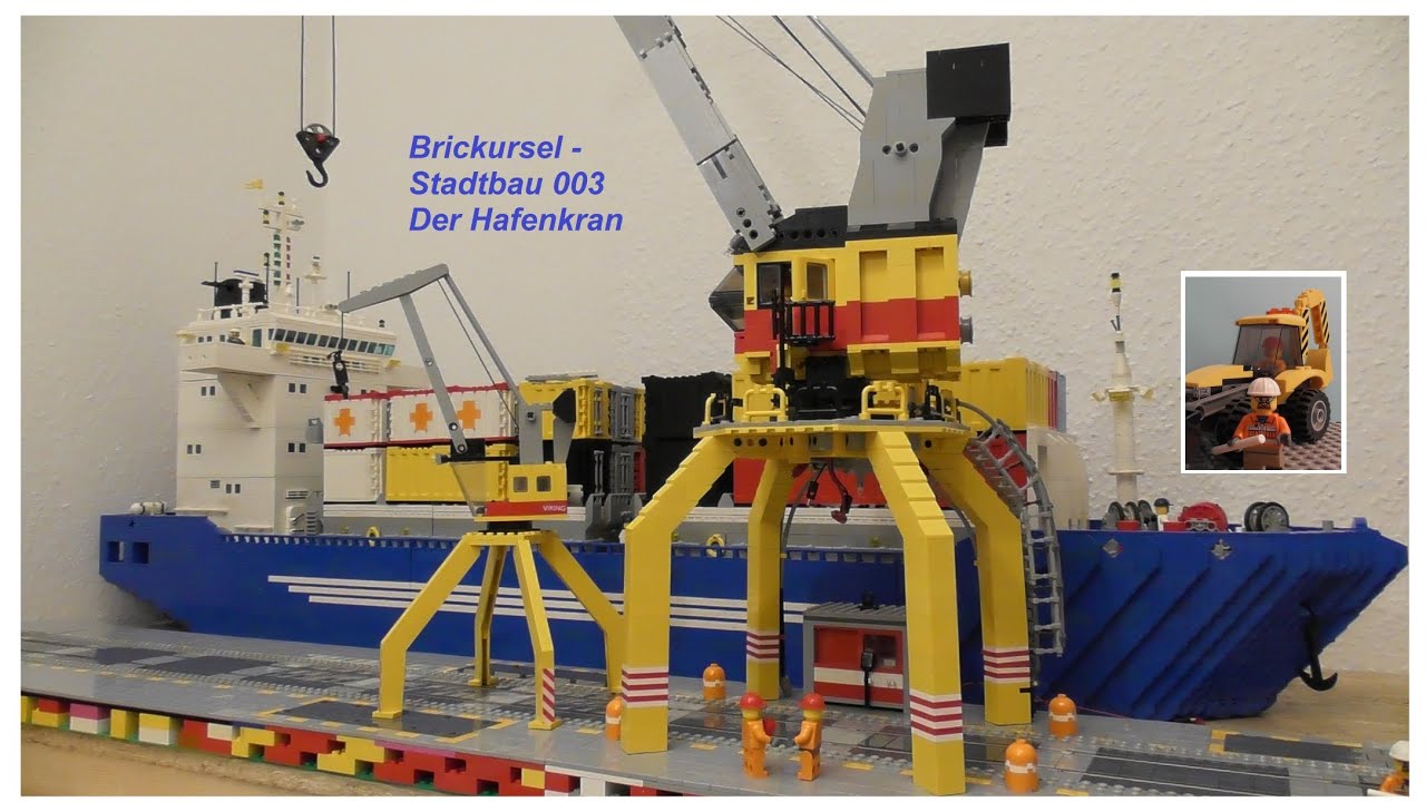 Brickursel - Stadtbau 003 Der Hafenkran, Lego 6541, Lego Moc, Lego ...