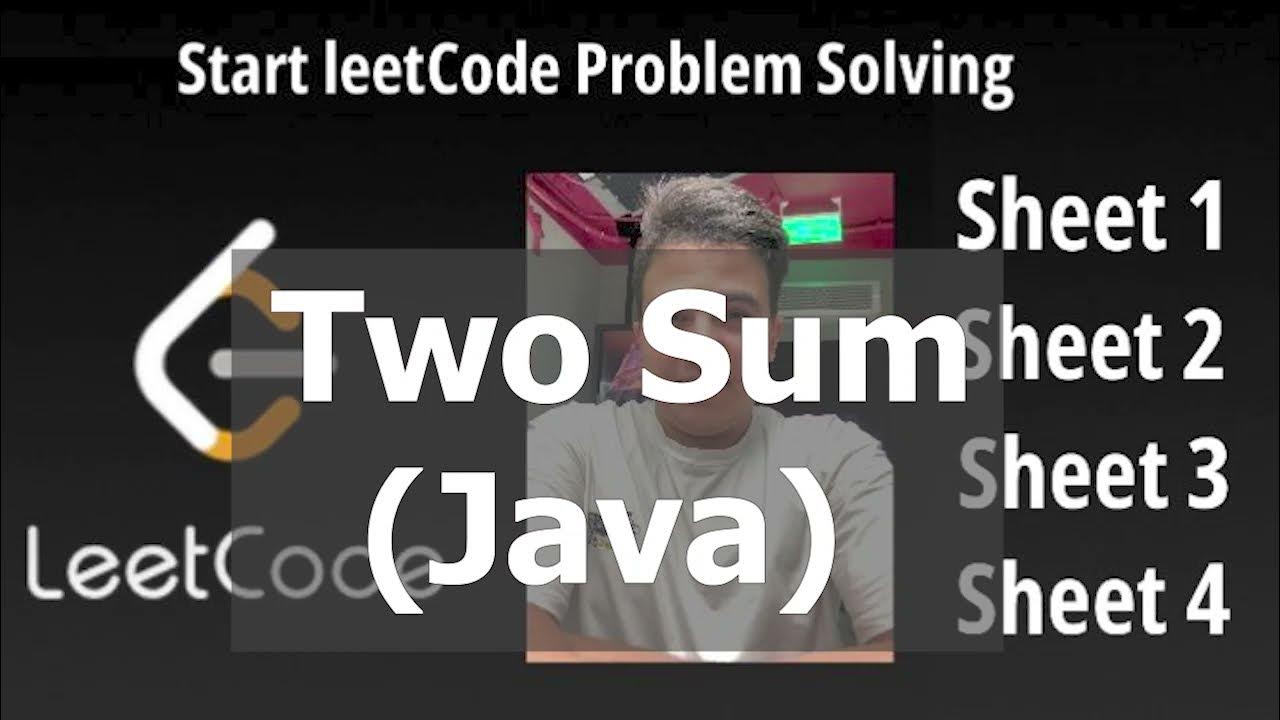 Two Sum Java Youtube