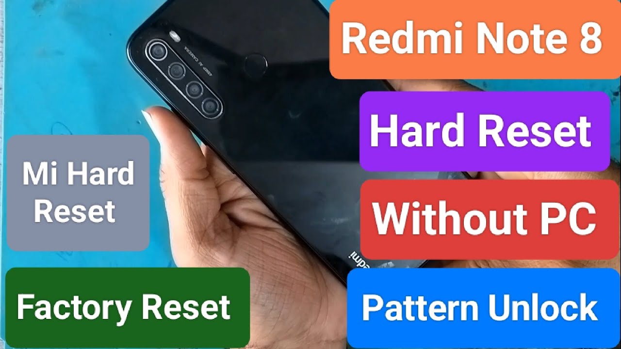 Redmi Note 8 Factory Reset//Redmi Note 8 Hard Reset // Redmi Phon Reset ...