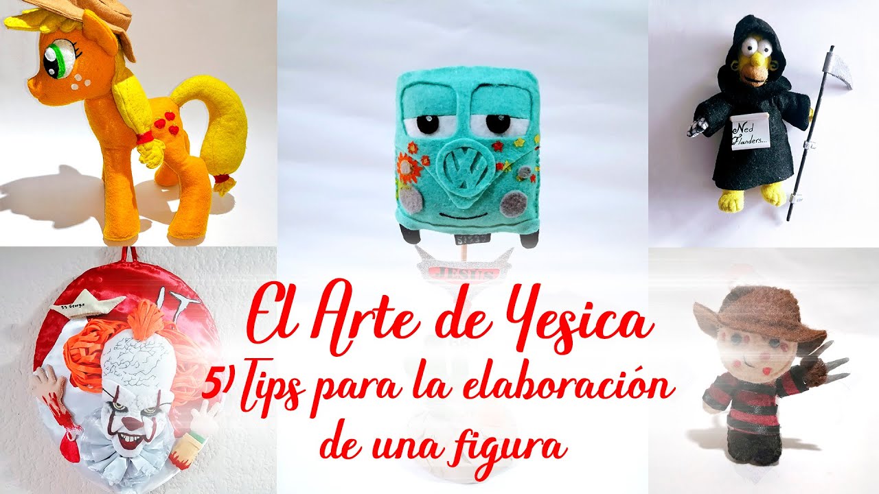 5. Cómo realizar figuras en fieltro tips/ Curso básico para empezar en ...