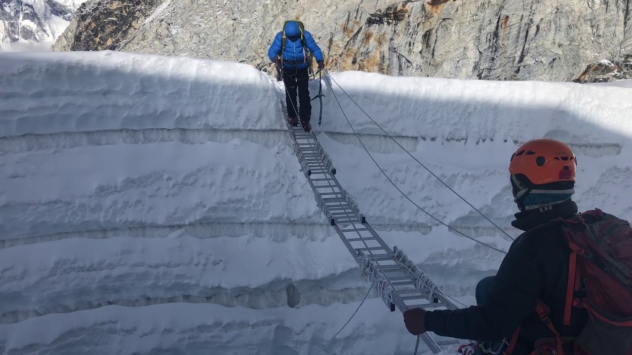 Island Peak Ladder - YouTube