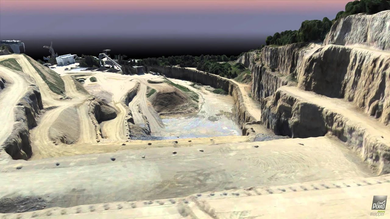 QUARRY Site Survey Sample Data Pix4D - YouTube