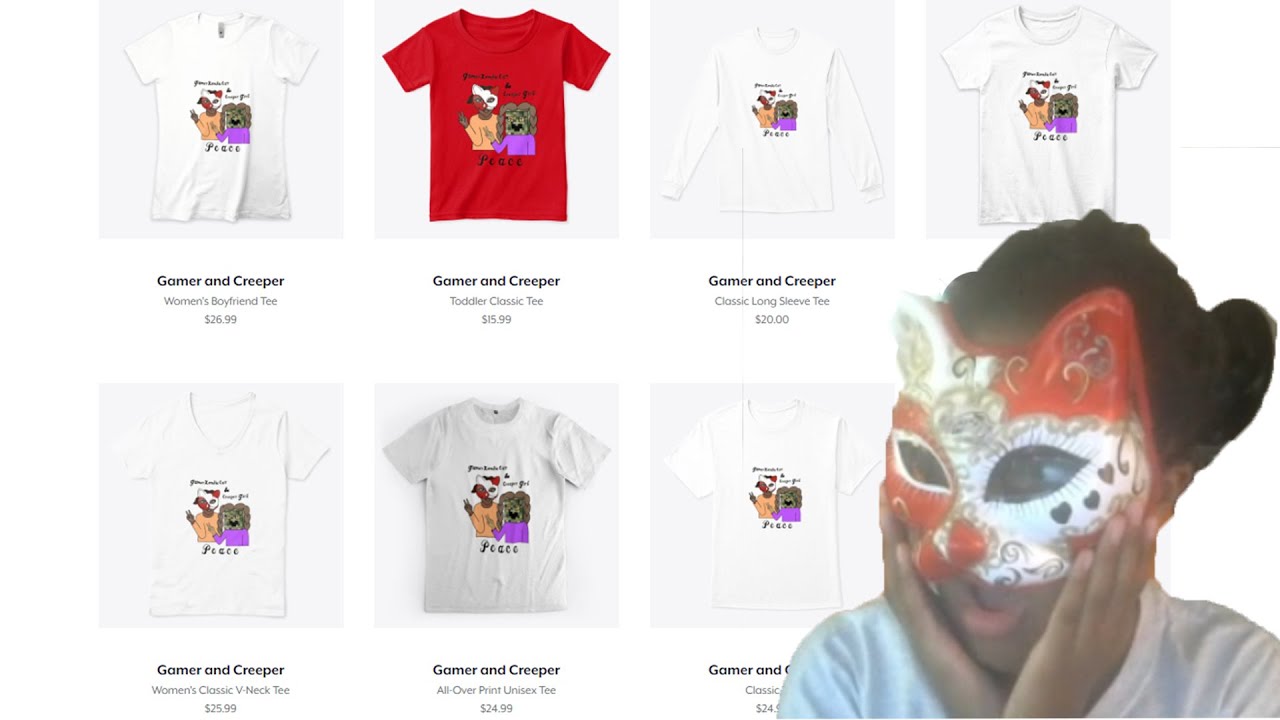 GamerZombieCat------------- MY MERCH IS OUT!!! - YouTube