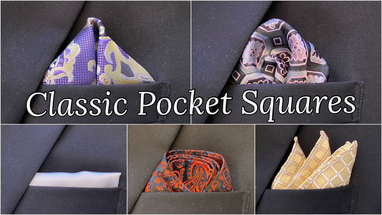 Classic Pocket Square Folds - YouTube