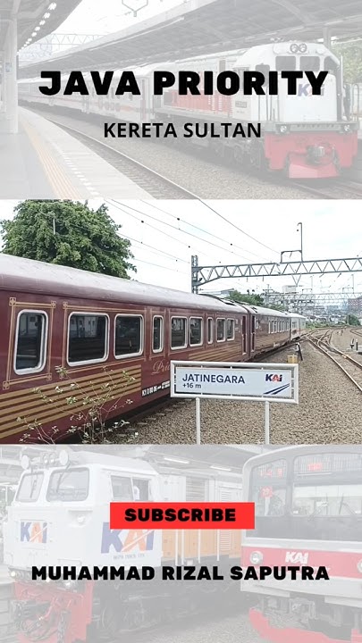 Kereta Sultan lewat , Java Priority tujuan Gambir - Yogyakarta #kai # ...