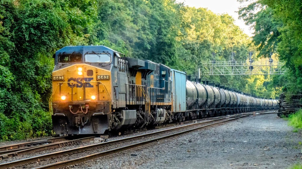 CSX Ethanol Empty B706 On the Trenton Sub with YN2 Leading - YouTube
