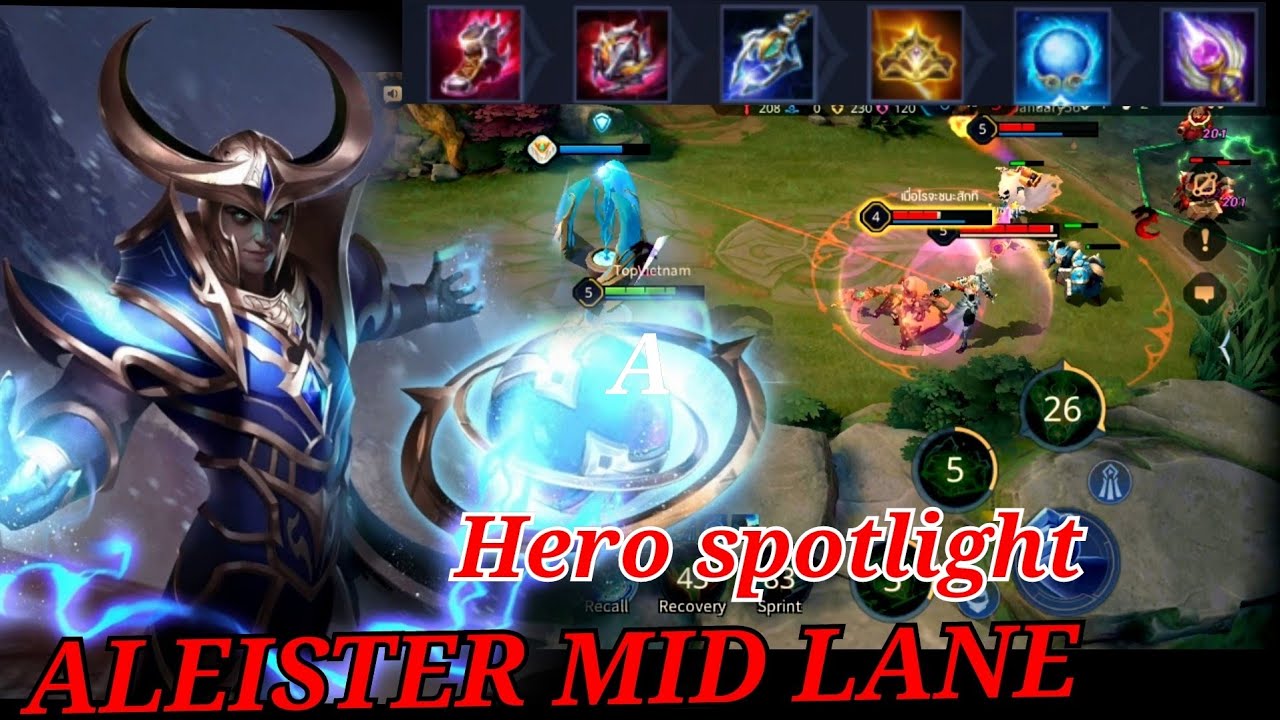 AoV | RoV : ALEISTER MID LANE - BEST BUILD | ThaiLand SEVER - ARENA OF ...