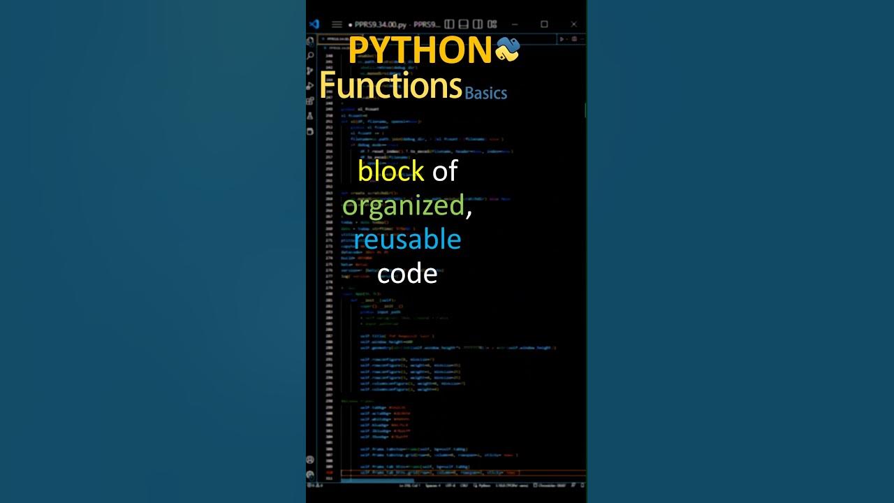 What Is Function In Python Function Pythink1 Python For Beginners Pythonprogramming