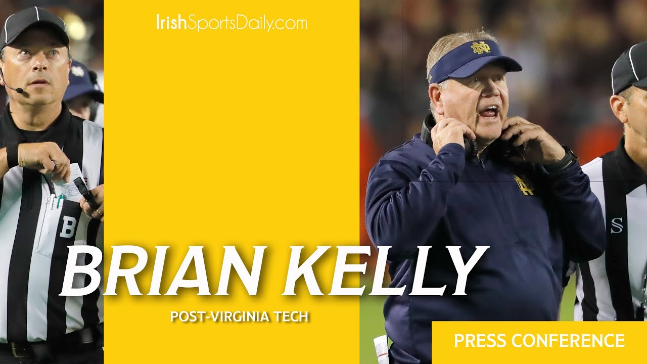 Notre Dame HC Brian Kelly Discusses Virginia Tech Win, Jack Coan & Jon ...