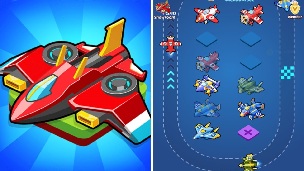 Merge Planes 🌠💥 Gameplay Android, iOS - Build Your Dream Plane - YouTube