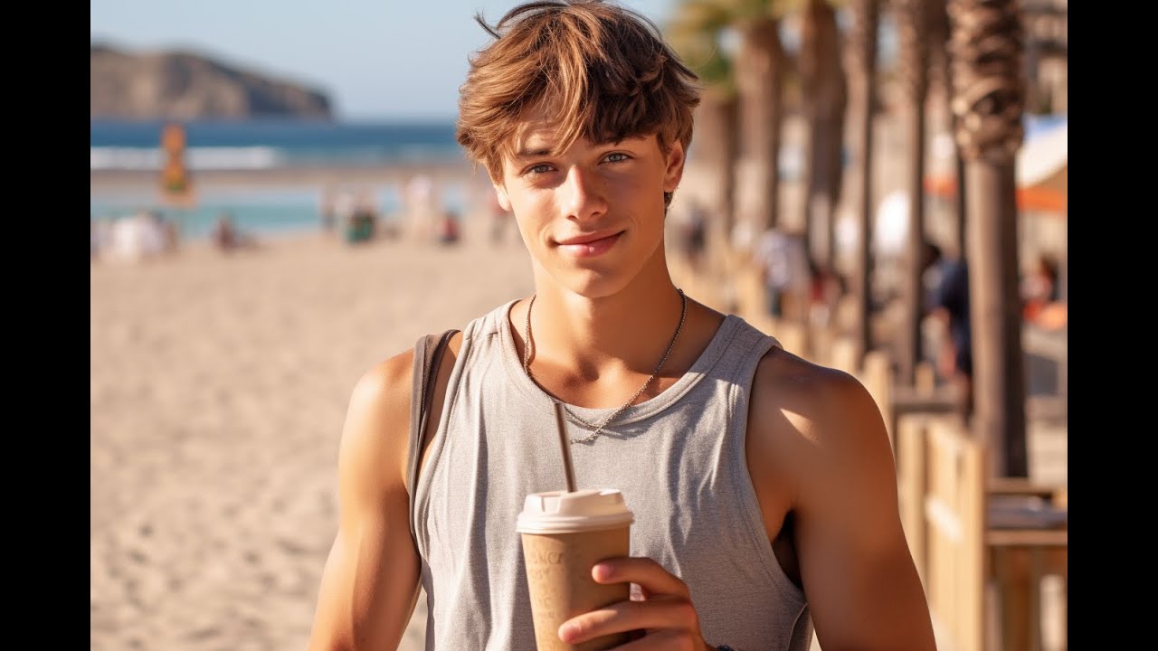 💜 Savoring Life's Sweetness 🏳️‍🌈 Beautiful Boys Indulge in Frappuccino ...