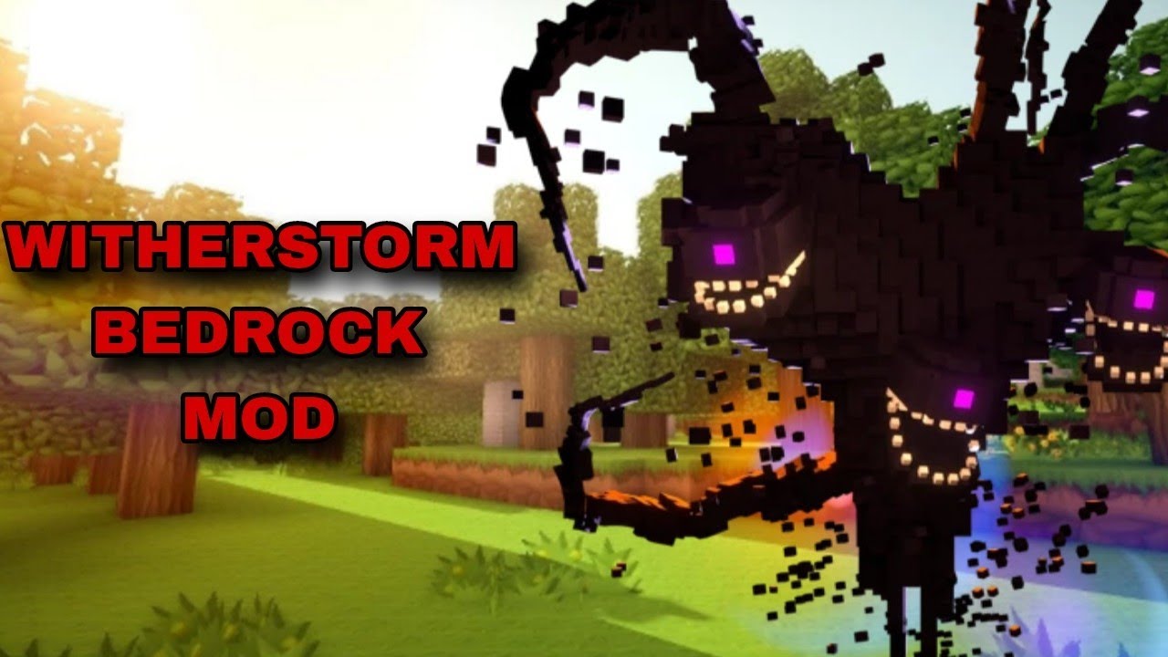 BEST WITHERSTORM MOD FOR MINECRAFT BEDROCK EDITION! - YouTube