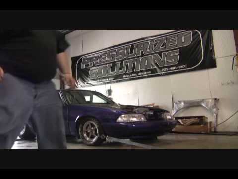 Halbert Brothers procharged mustang on the dyno