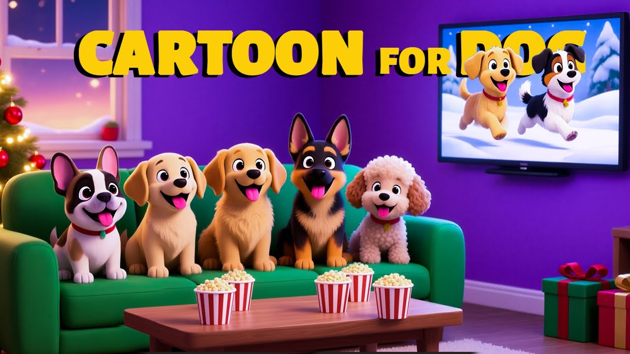 Cartoons for Dogs To Watch 🐶 | Calm & Relaxing Music for Dog Home Alone ...