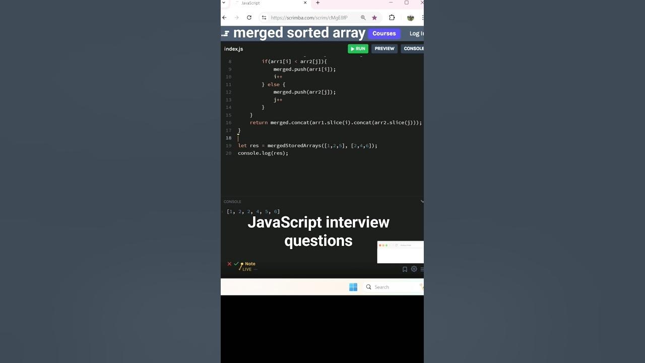 JavaScript interview questions #coding #frontend #javascript #interview #dsa #shortsindia #js ...