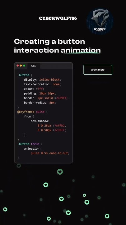 Button Click Animation In Html Css And Javascript Code On Telegram Shorts Html Css Js