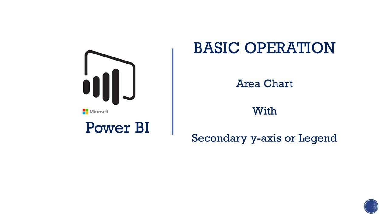 11. Power BI | Data import | Area chart | Secondary y-Axis | Legend | # ...