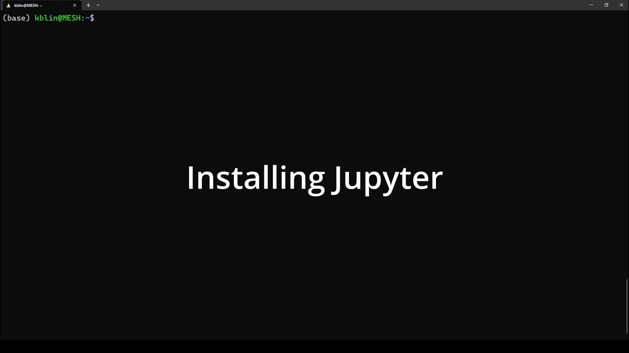 Installing Jupyter - YouTube