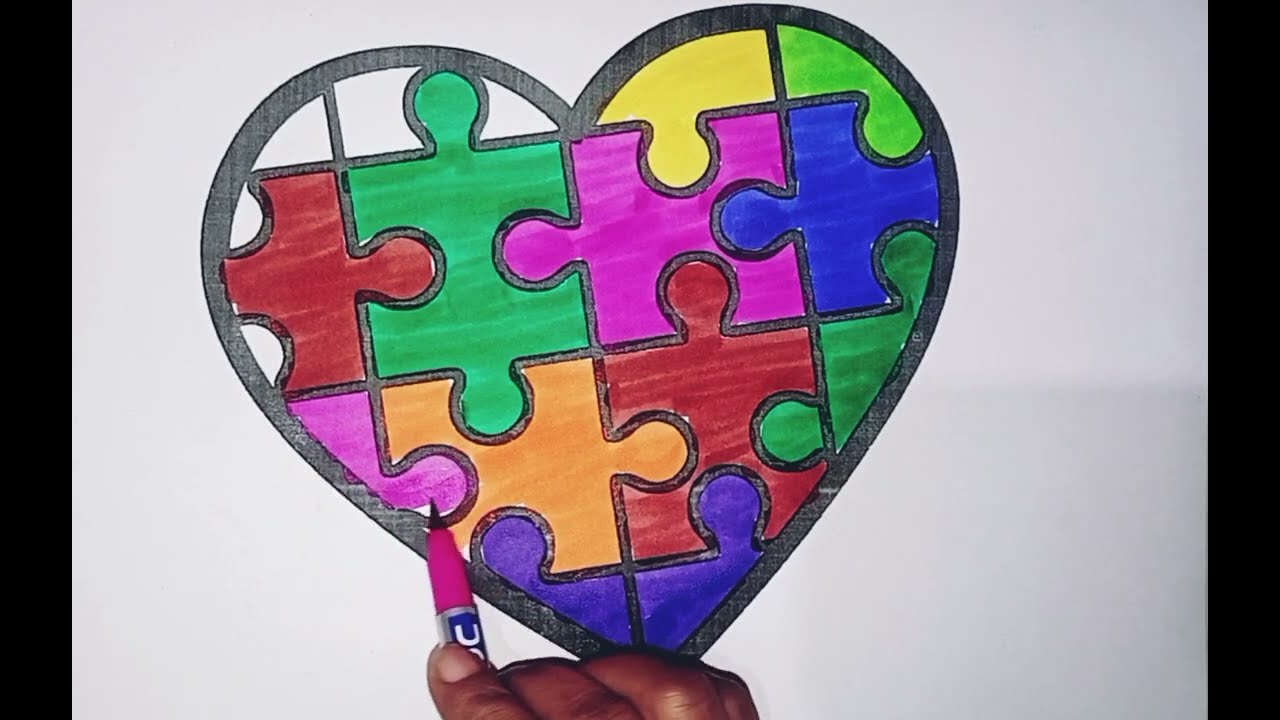 how to draw puzzle drawing easy step by step drawing, painting and ...