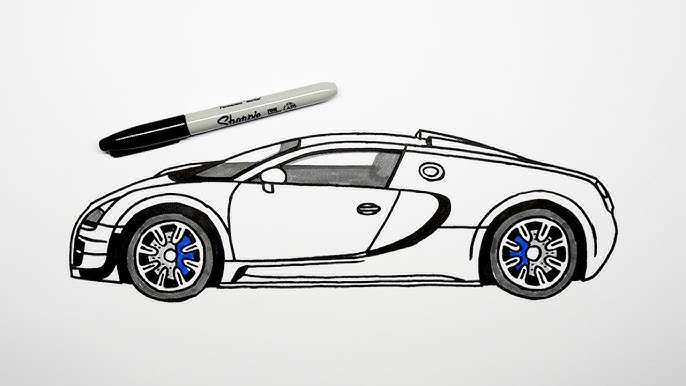Bugatti Veyron Super Sport Drawing
