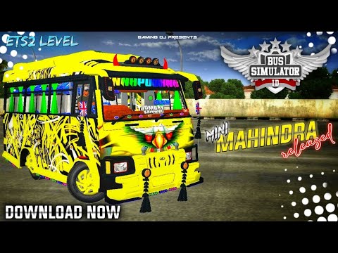 Bussid New MAHINDRA MINI BUS MOD For Bus Simulator Indonesia | Released ...