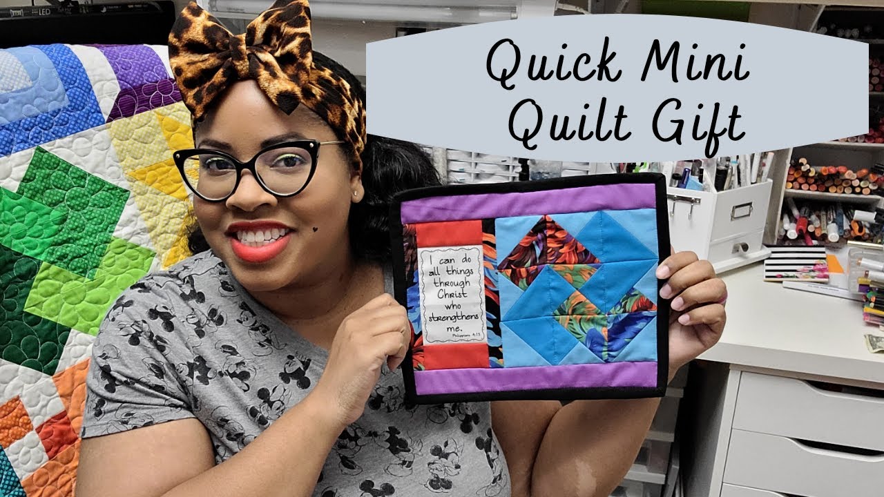 Beginner Mini Quilt | Mug Rug - YouTube