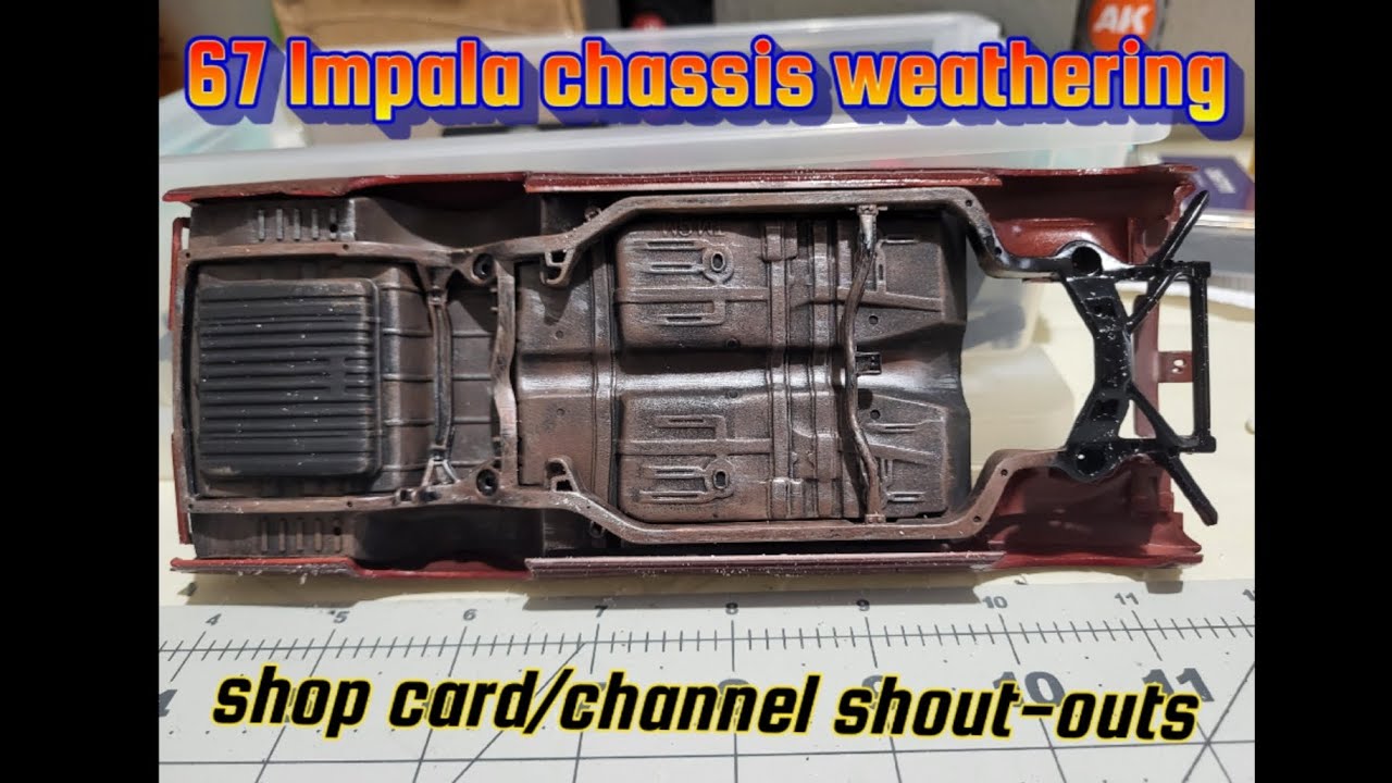 how I weathered the chassis for the Revell 67 Chevy Impala model car ...