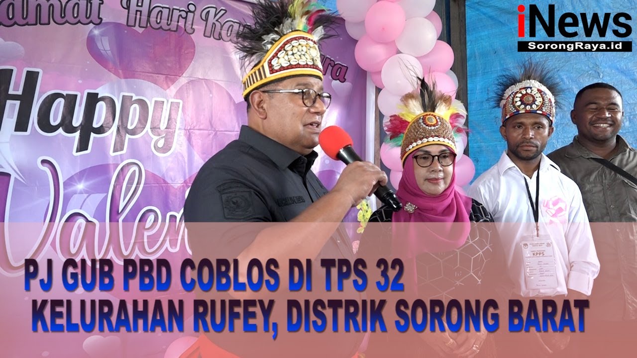 PJ GUBERNUR PBD, COBLOS DI TPS 32 KELURAHAN RUFEY DISTRIK SORONG BARAT ...