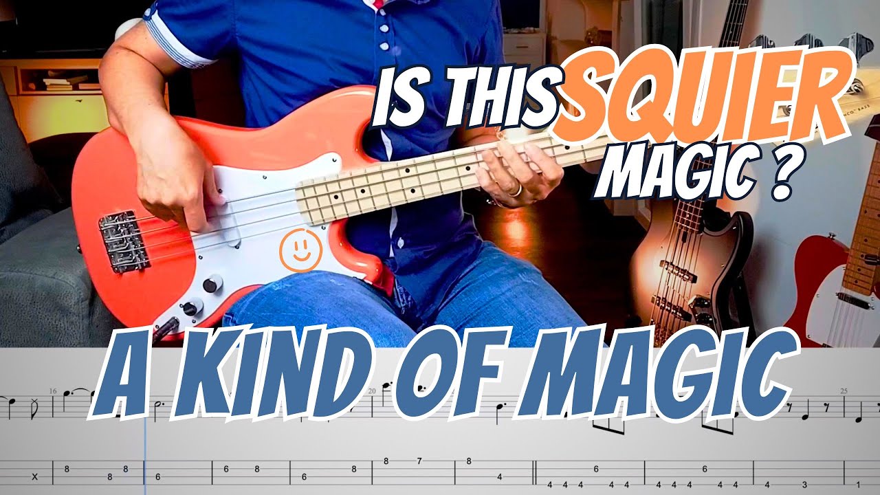 A Kind Of Magic BASS LESSON - (QUEEN) Play Along with bass tabs - YouTube