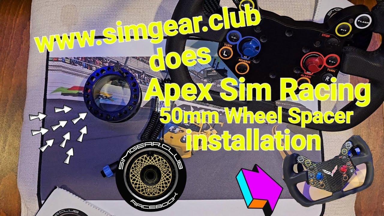 Apex Sim Racing Wheel-side Spacer installation with www.simgear.club ...